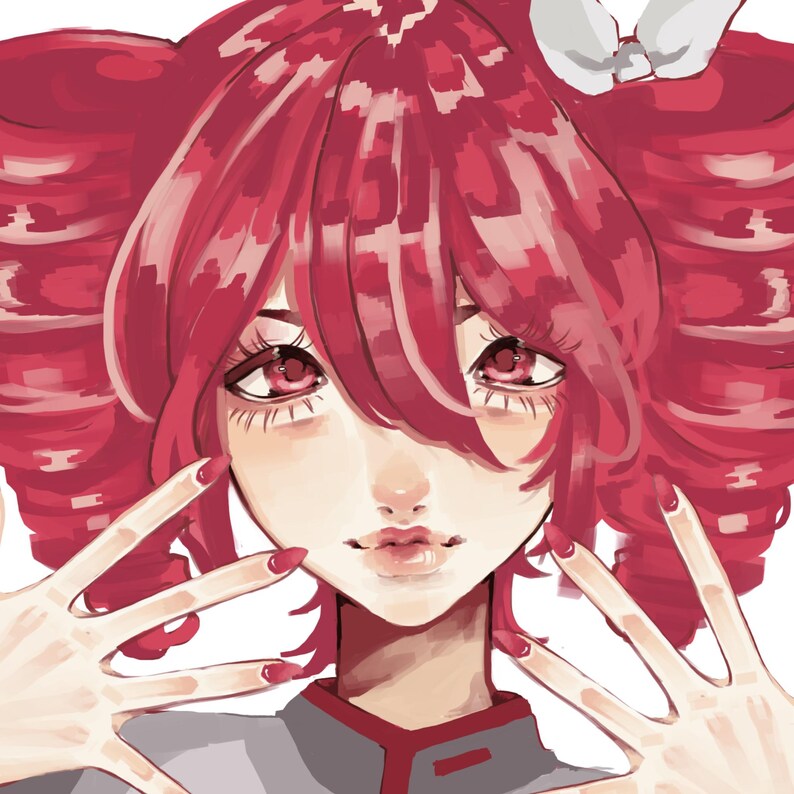 Kasane Teto - Mini Square Art Print - Etsy