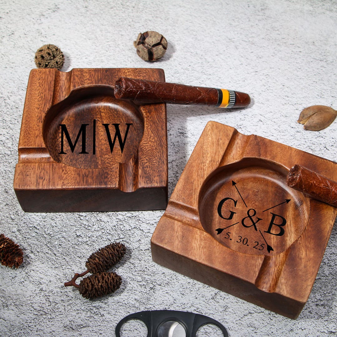 Personalized Cigar Ashtray Gift for Smokers，unique Birthday Gifts for ...