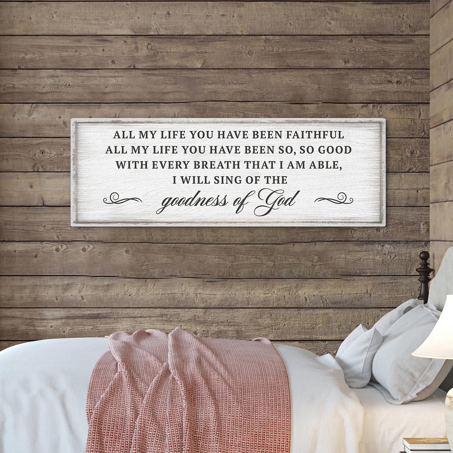 Goodness of God Wall Art – Christian Canvas Sign – All My Life You Have ...