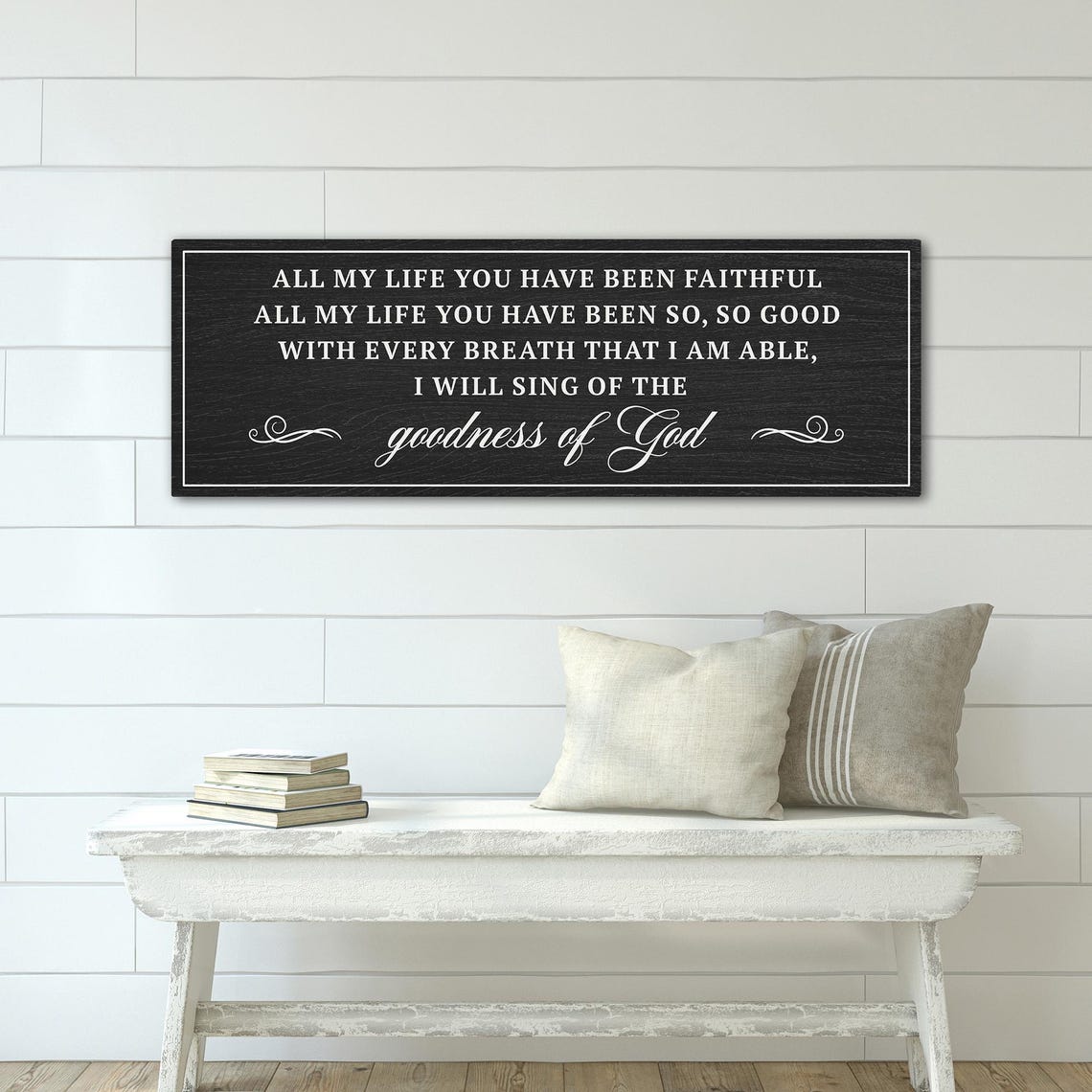 Goodness of God Wall Art – Christian Canvas Sign – All My Life You Have ...