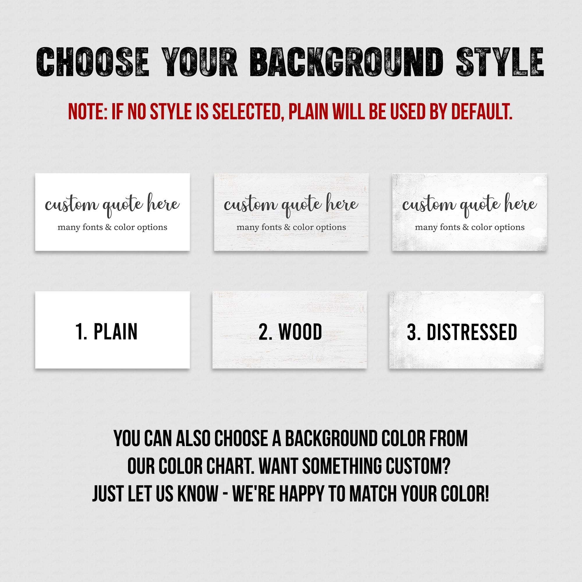 Custom Quote Canvas Sign – Personalized Wall Art With Your Text, Choose ...