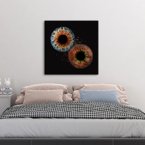Custom Iris Eye Canvas | Personalized Wall Art With Your Eye Photo ...