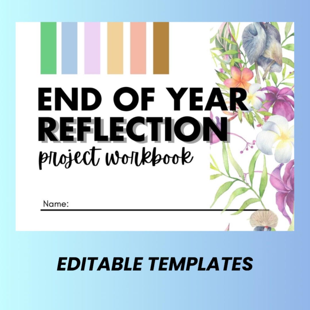 Canva Presentation Template: End of Year Reflection (digital Download ...