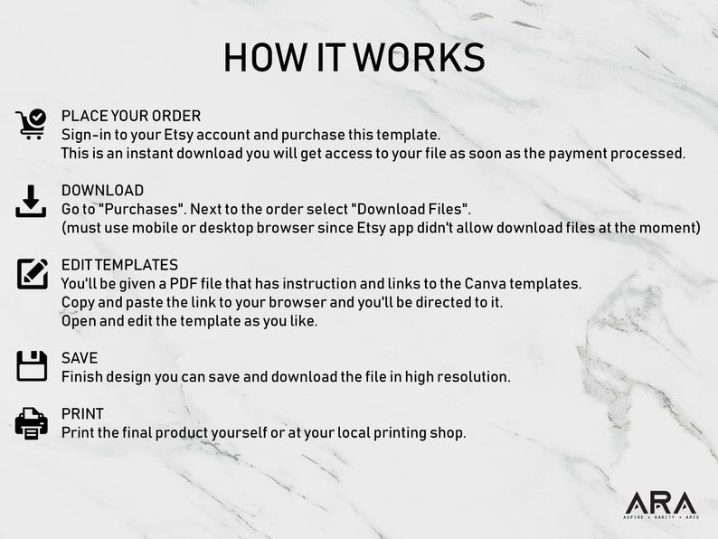 Editable Brochure Price List Template Design, DIY Printable Design ...