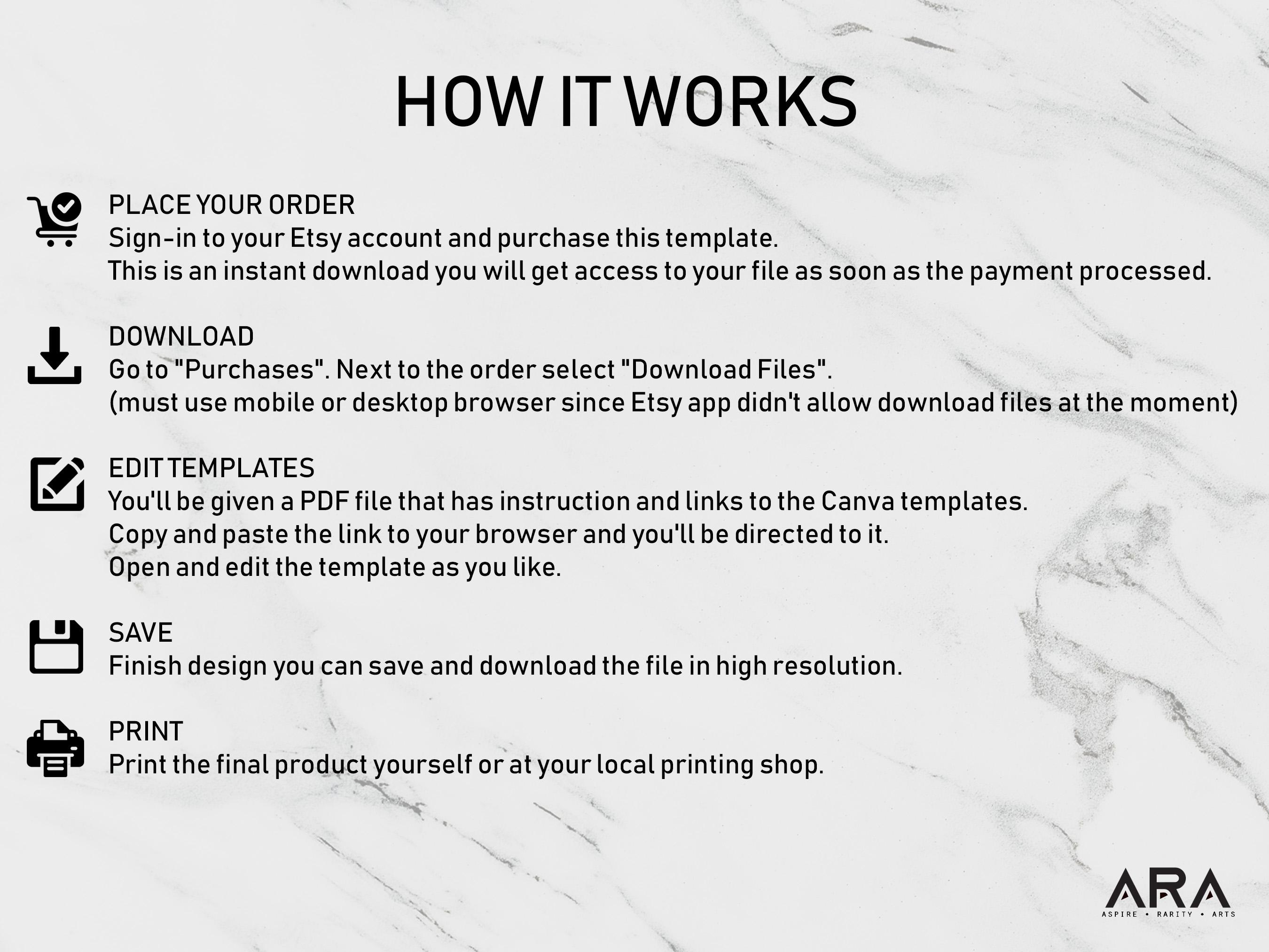 Editable Brochure Price List Template Design, DIY Printable Design ...