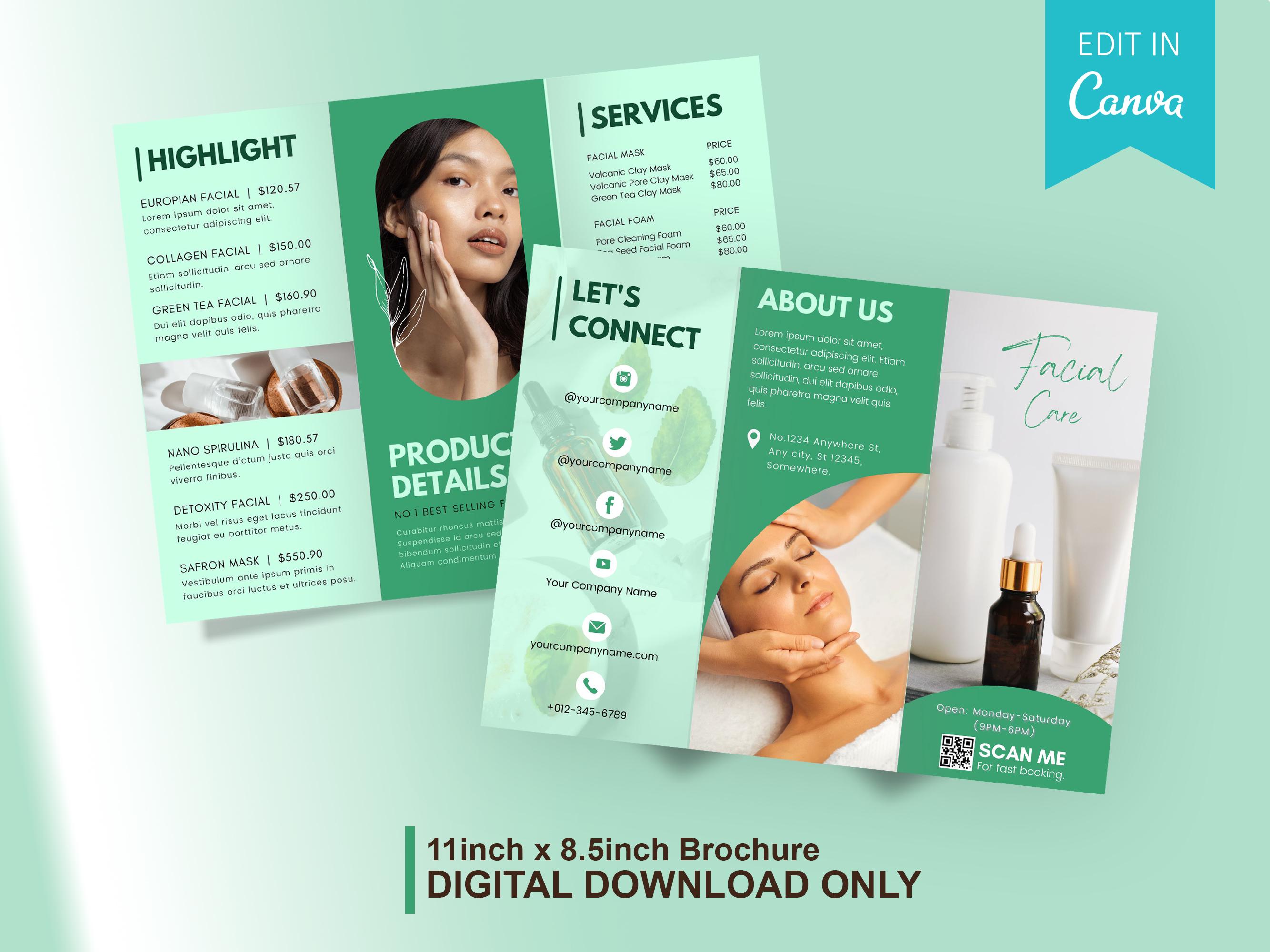 Editable Price List Template Design, DIY Printable Digital Design ...