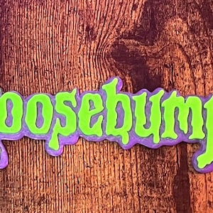 Glow in the Dark Goosebumps Sign - Etsy