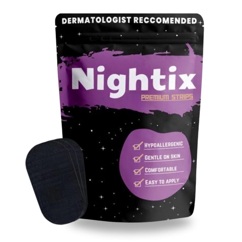 Nightix Mouth Tape for Sleeping (30 Pack) - Hypoallergenic, Breathable ...
