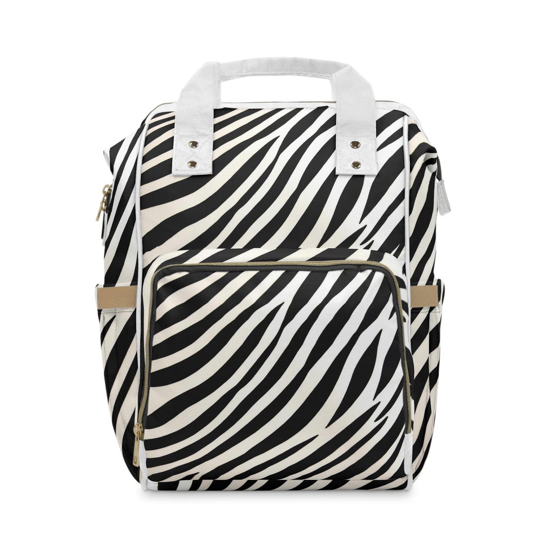Zebra Print Diaper Backpack, Baby Shower Gift, New Mom Essential ...