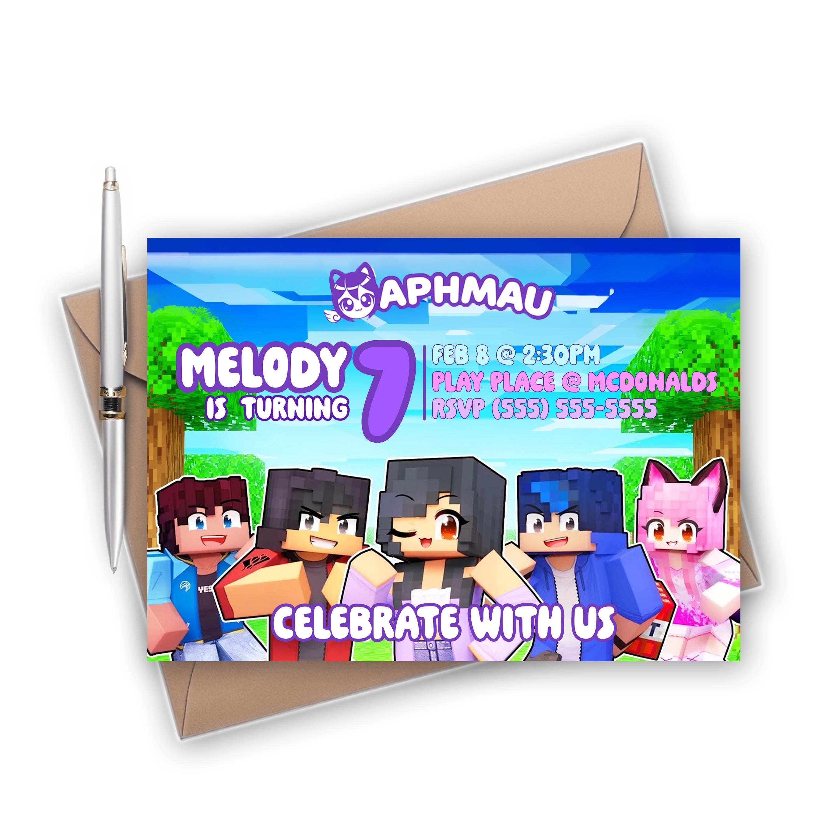 Aphmau Crew Custom Digital Party Invitation - Etsy