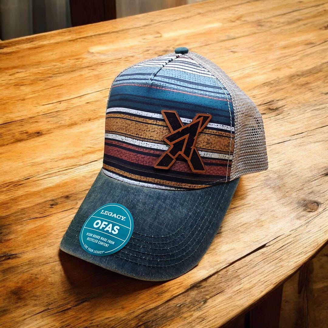 Southwestern Blanket Hat - in X Archery Leather Logo - Etsy