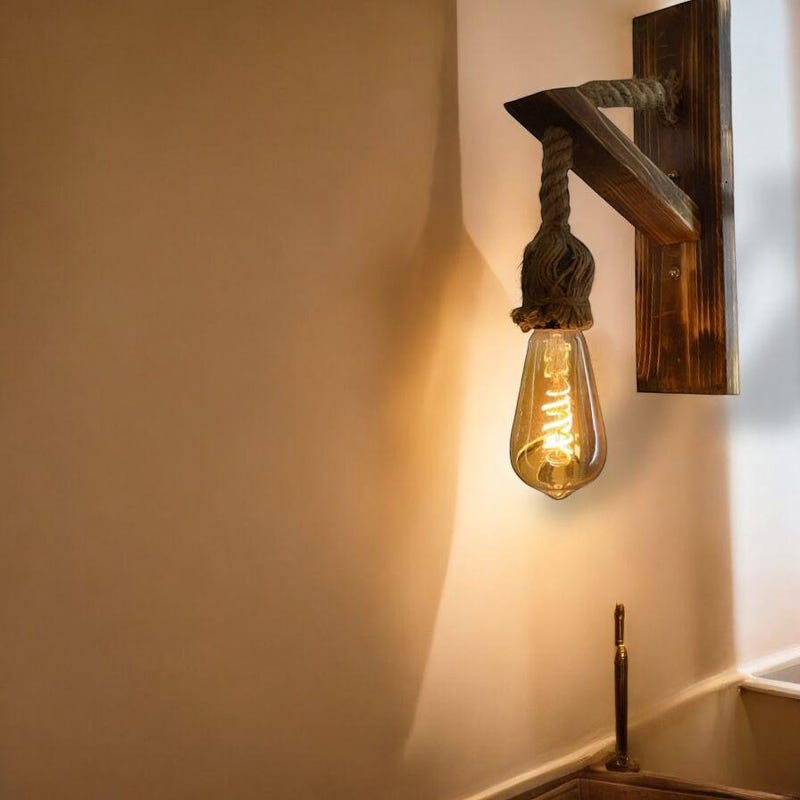 Rope Lamp - Etsy