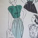 Original 40's Blouse Sew Pattern Shoulder Tucks Neck Bow Button Down ...