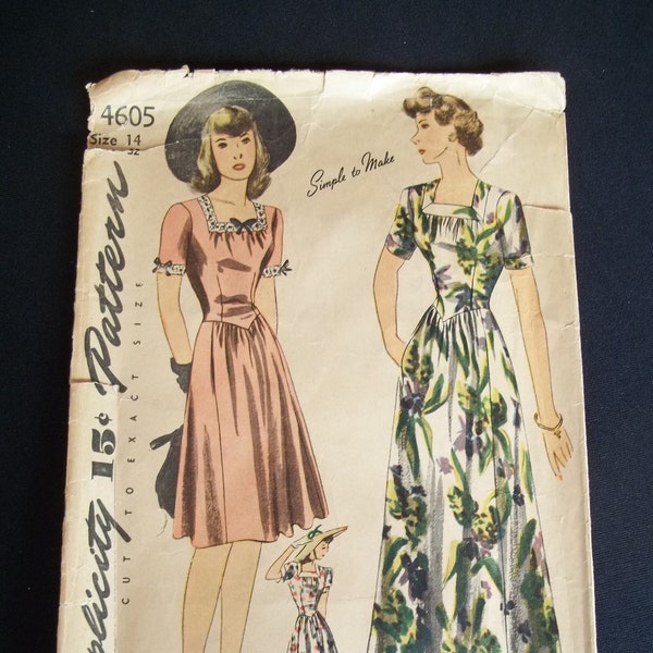 1940s Vintage Dress - Etsy