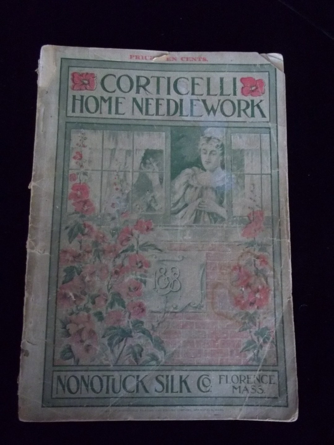 Antique 1898 Corticelli Book Original Nonotuck Silk Co 90+ Pages ...