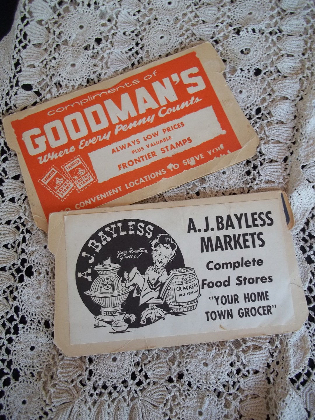 Vintage Sewing Needle Set 1950-60's Era Goodman's and AJ Bayless ...