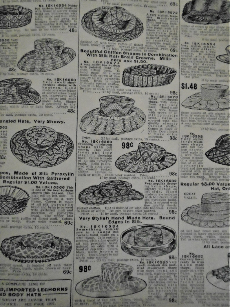 Lot Antique Old Paper Sears Catalog and Remnants of Other - Etsy