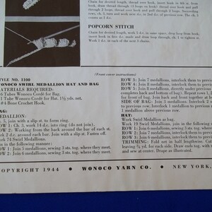 Original Vintage World War 2 Hats and Purses 1944 Date Crochet Purses ...