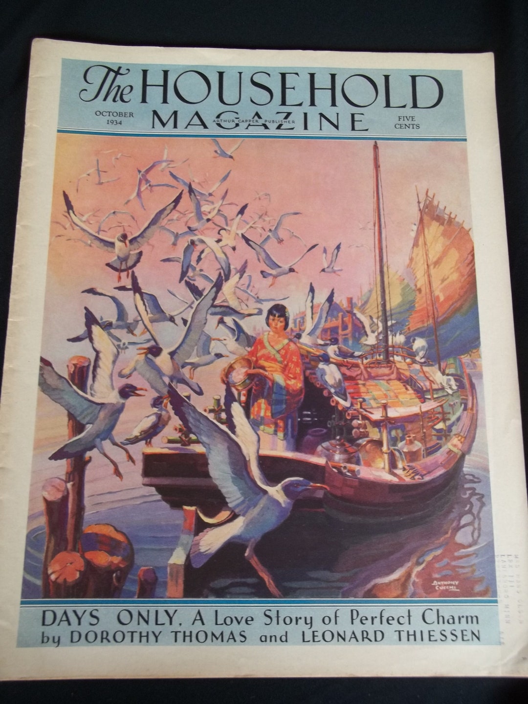 1934 Antique Womens Household Magazine Original Vintage 57 Pages Some ...