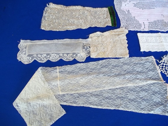 Antique Trim Handmade Collar Cuffs Sleeve Goat Croche… - Gem