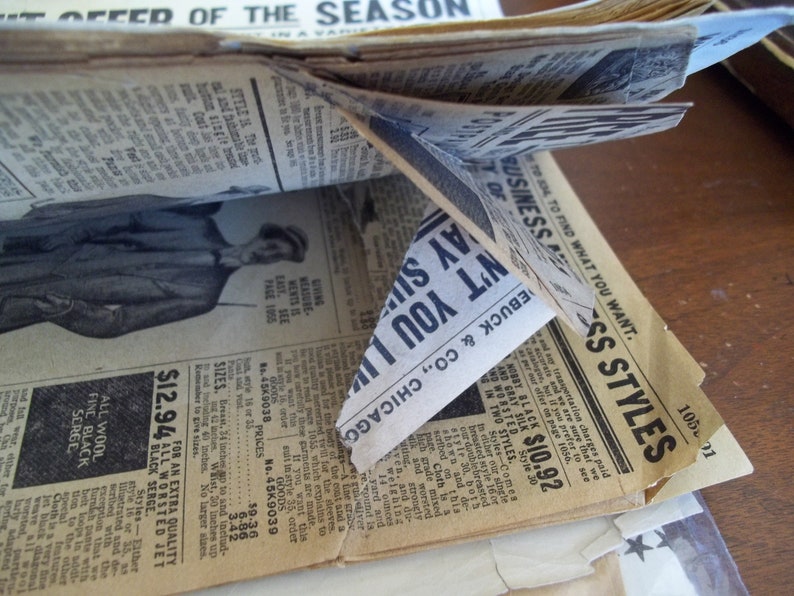 Lot Antique Old Paper Sears Catalog and Remnants of Other - Etsy