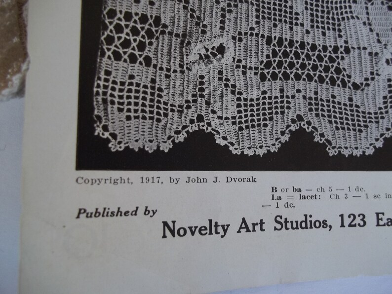 Original Antique 1917 Crochet Yoke and Bonnets Booklet by Novelty Art ...