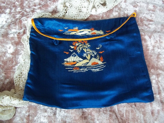 Antique original Mt Fiji Handkerchief Napkin Hose Hol… - Gem