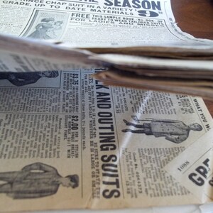 Lot Antique Old Paper Sears Catalog and Remnants of Other Paper Pieces ...