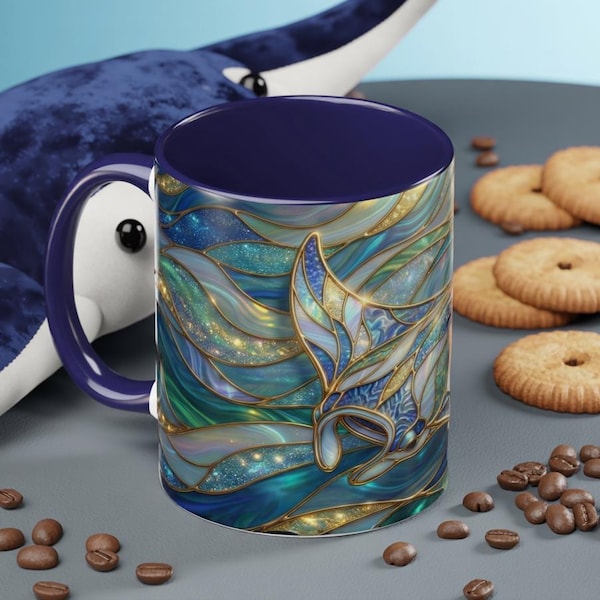 Stained Glass Manta Ray - Etsy