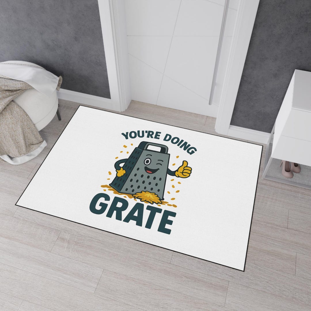 Funny Kitchen Mat: Cheese Grater Pun Floor Rug - Etsy