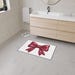 Red Bow Doormat: Glam Holiday Entry Rug - Etsy