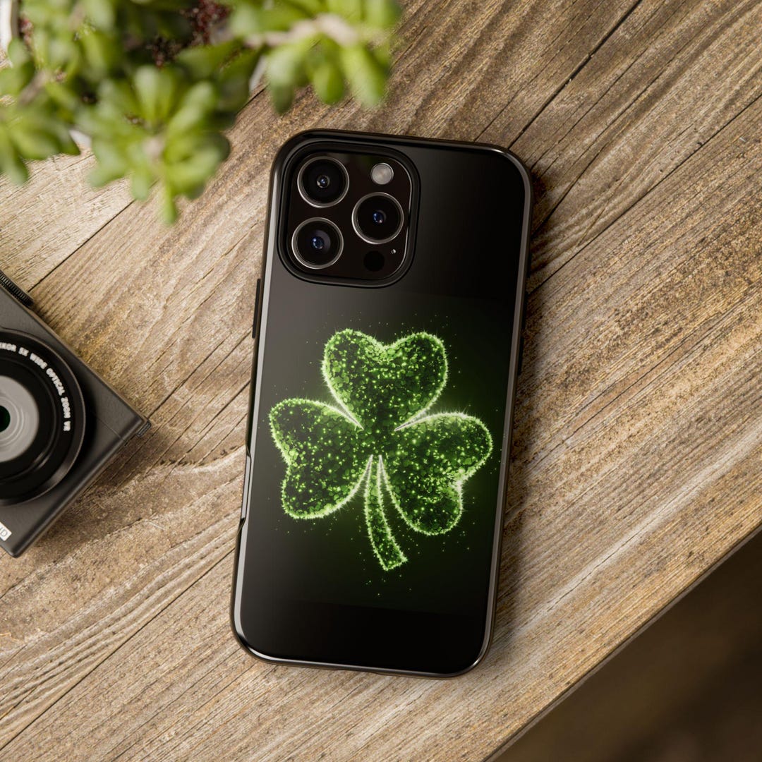 IPhone Tough Case - Shiny Shamrock Design - Etsy