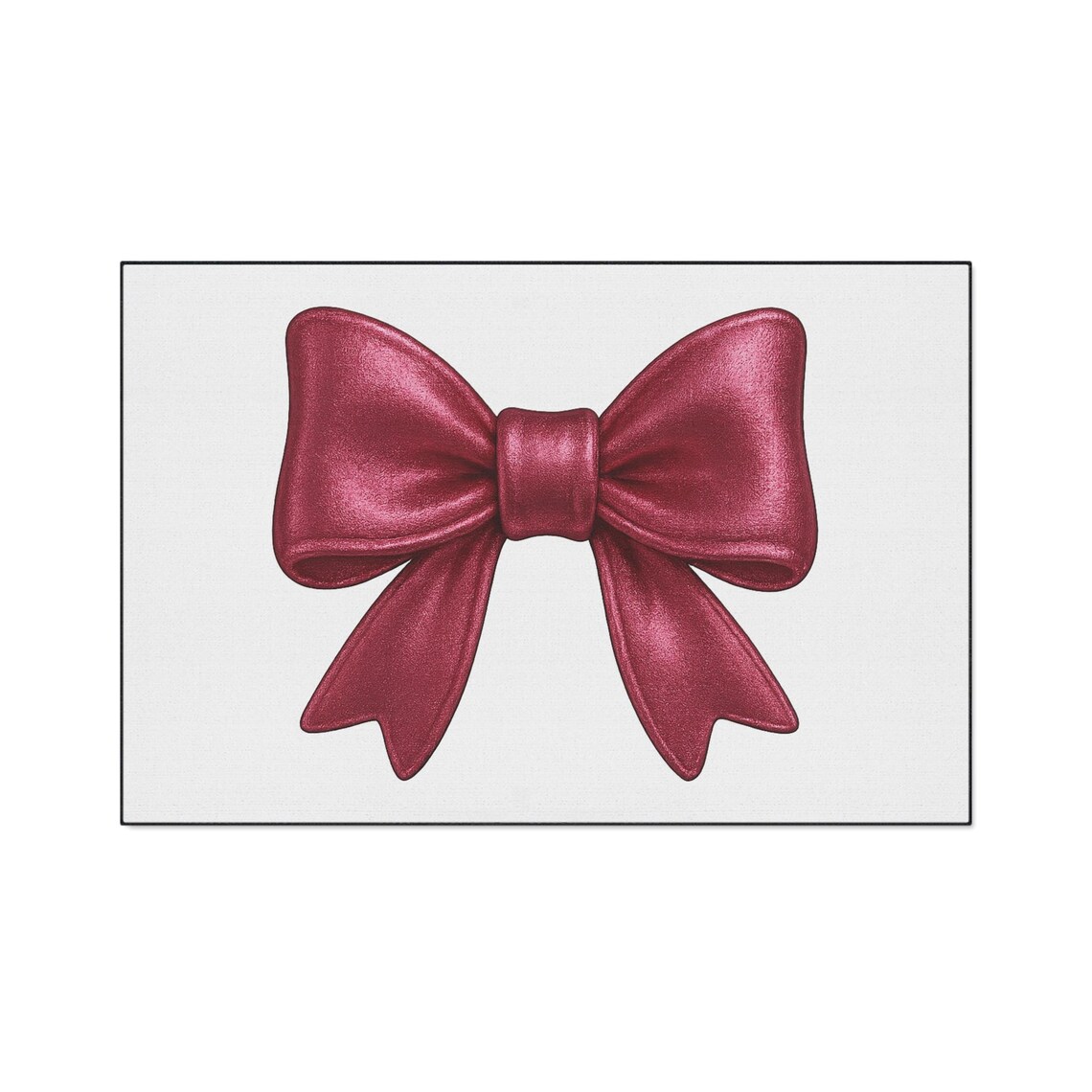 Red Bow Doormat: Glam Holiday Entry Rug - Etsy