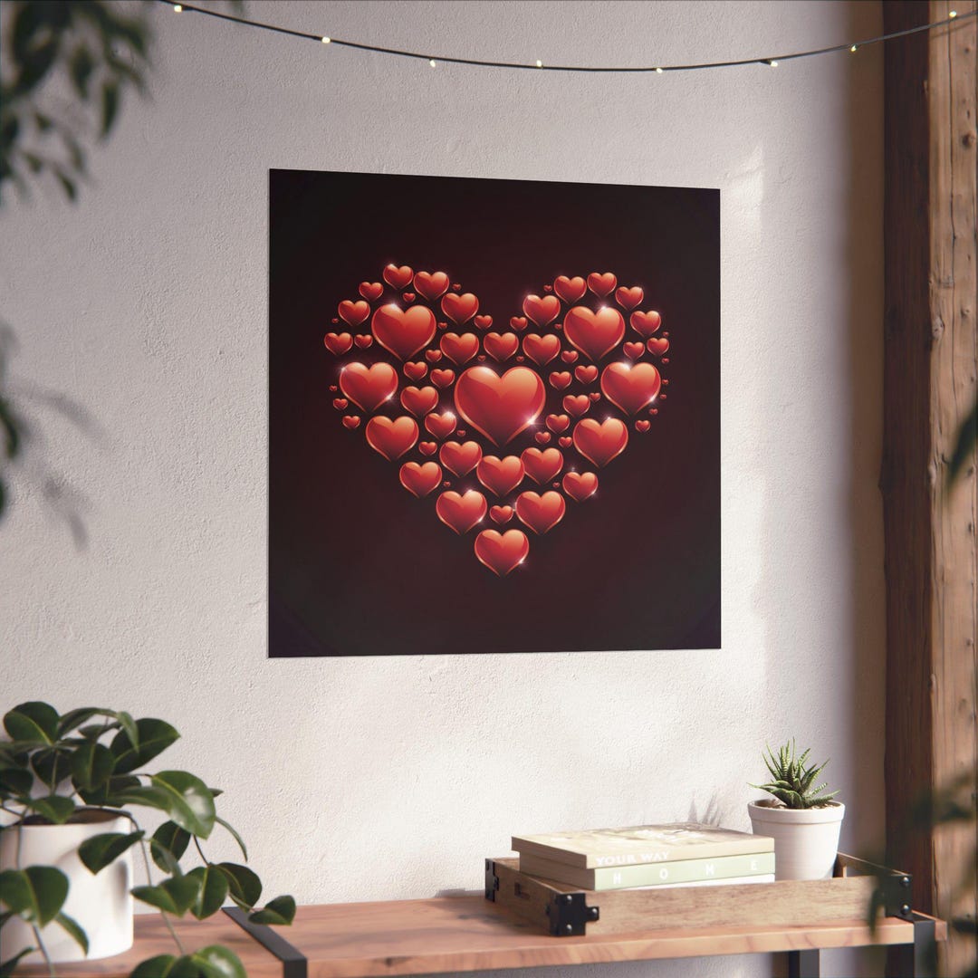 Poster - Heart of Hearts Design - Etsy