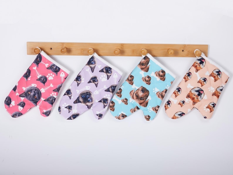 Custom Pet Oven Mitts,personalized Kitchen Insulation Gloves,kitchen ...