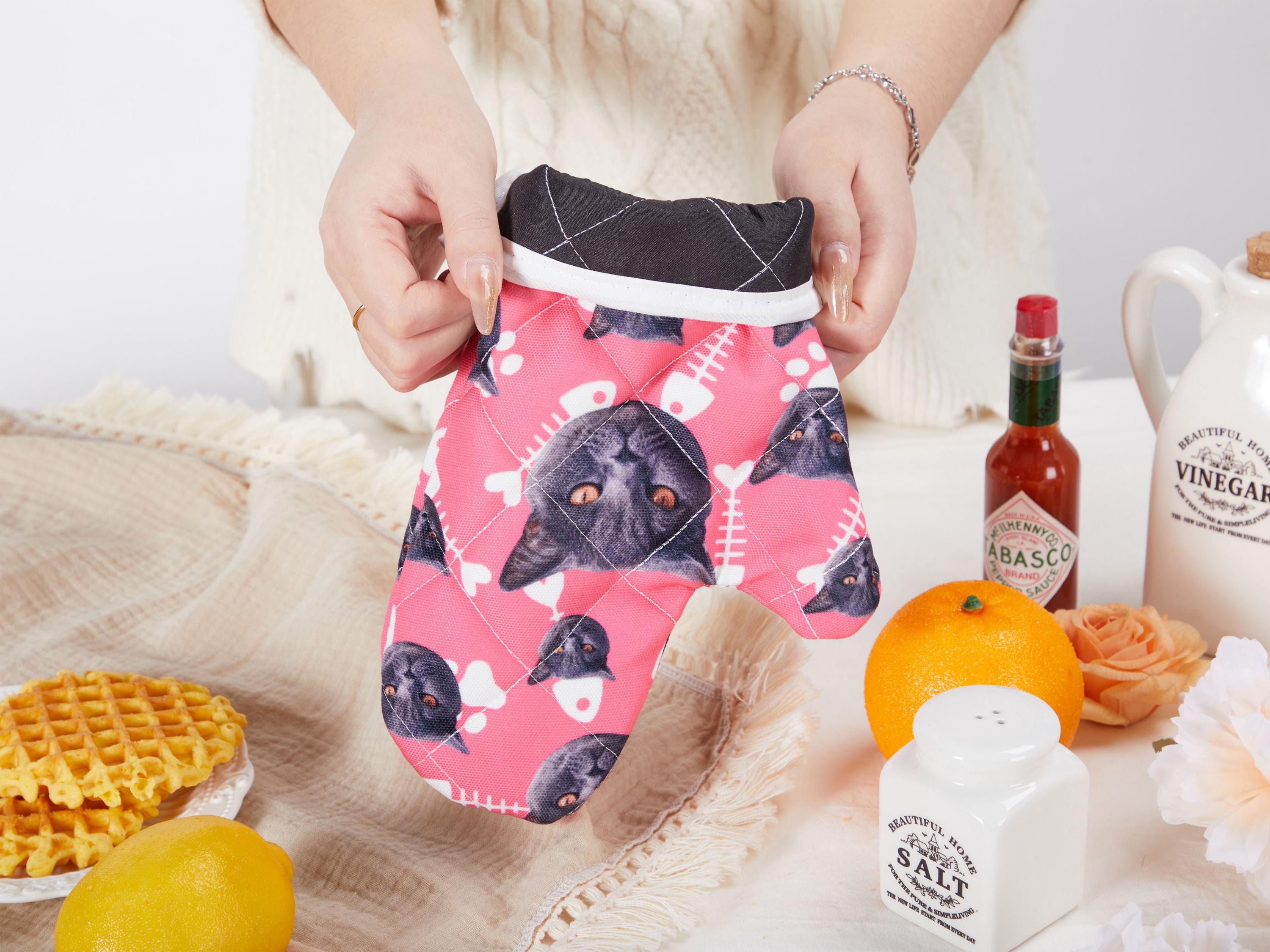 Custom Pet Oven Mitts,personalized Kitchen Insulation Gloves,kitchen ...
