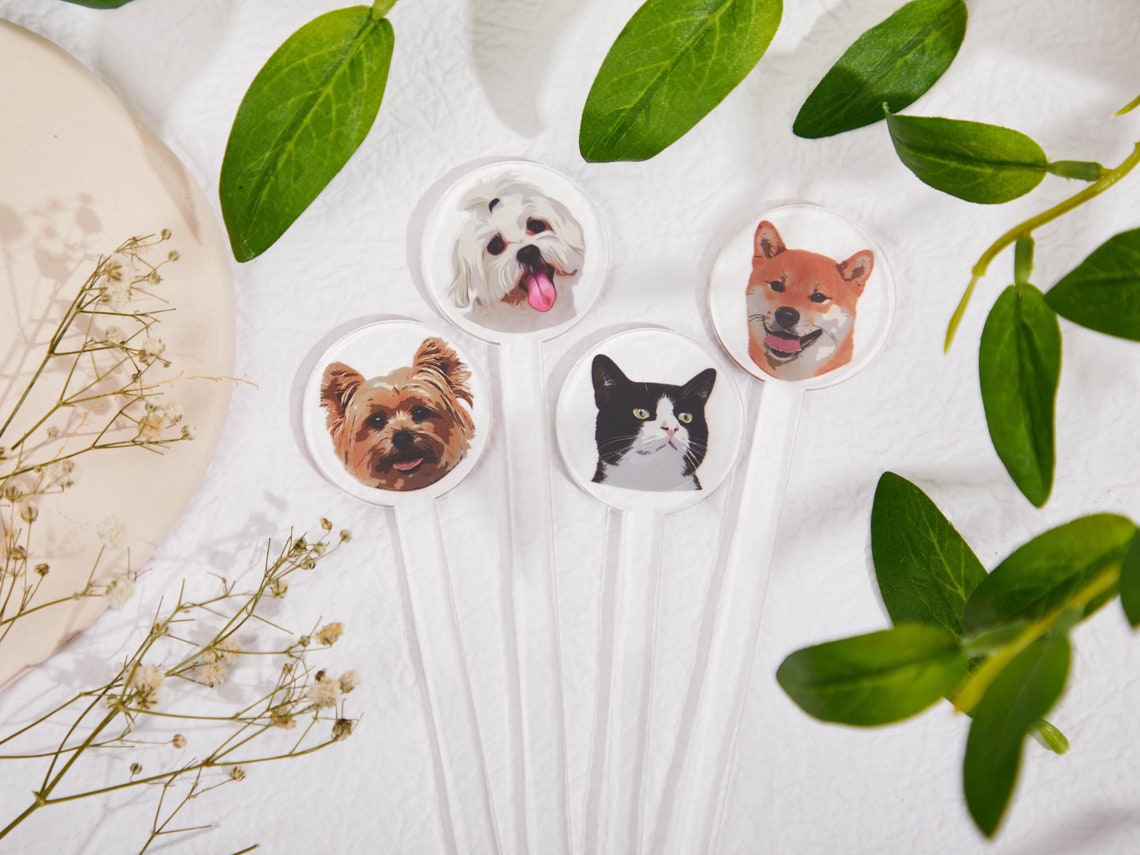 Custom Drink Stirrer,acrylic Wedding Pet Stir Sticks,pet Wedding ...