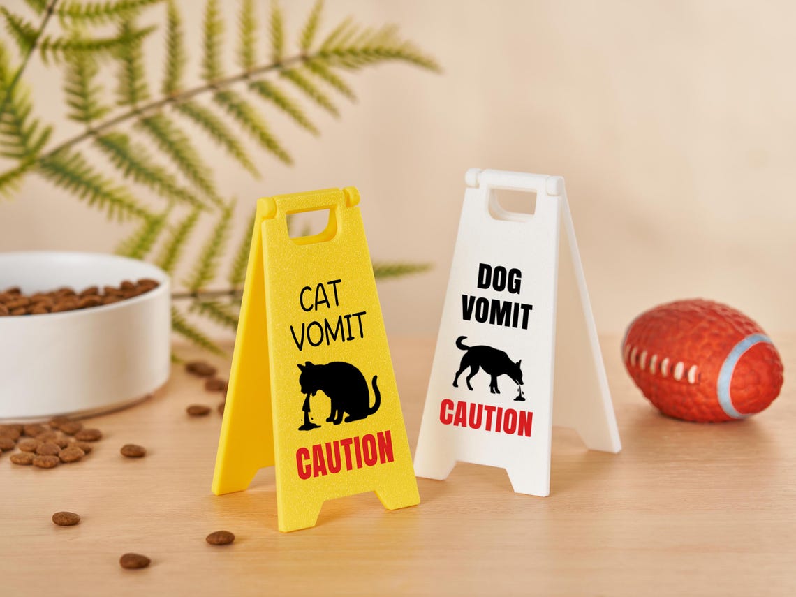 Personalized Mini Wet Floor Signs,gag Gift,funny Small Sign,funny Cat ...