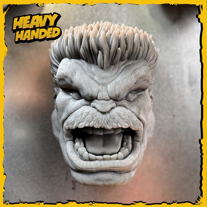Red Gamma Goliath Comic Book Fan Art Head Magnet - Etsy