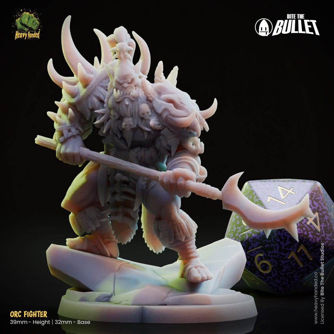 Orc Necromancer Bite the Bullet Orcs Tabletop RPG and D&D Fantasy ...