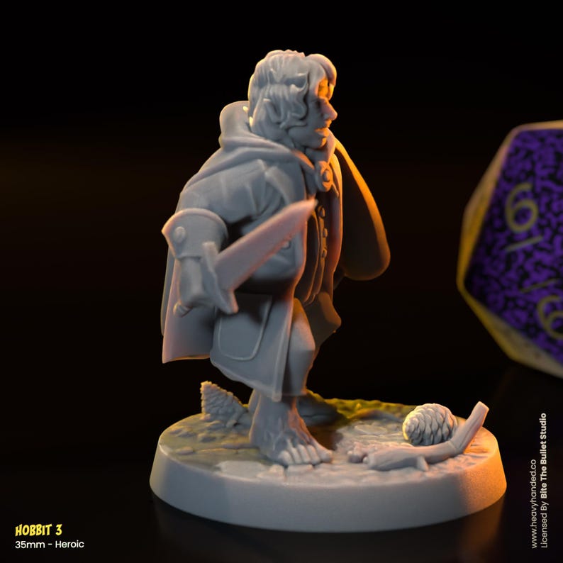 Hobbits 4-pack LOTR D&D RPG 32mm Miniatures - Etsy