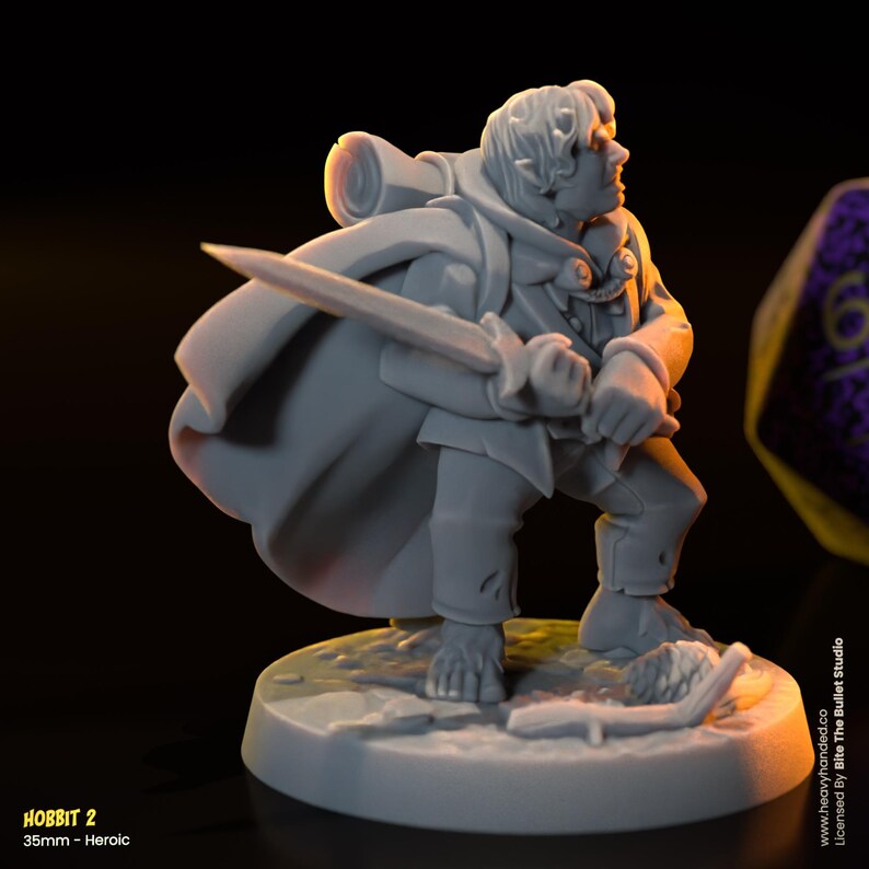 Hobbits 4-pack LOTR D&D RPG 32mm Miniatures - Etsy