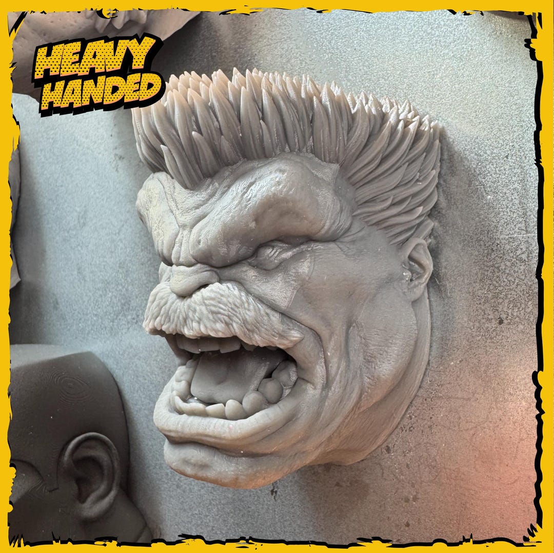 Red Gamma Goliath Comic Book Fan Art Head Magnet - Etsy