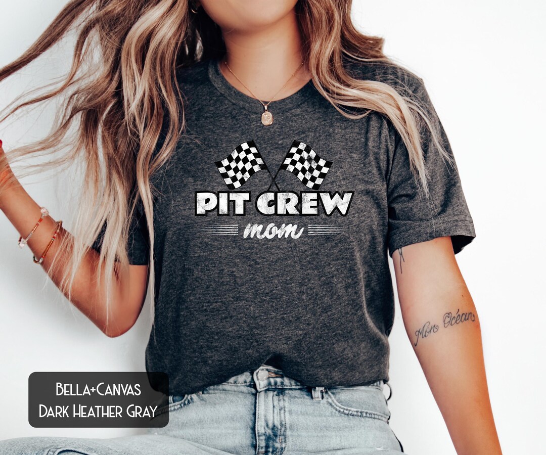 Pit Crew Mom Shirt, Matching Race Car Shirt, Checkered Flag Shirt, Dirt ...