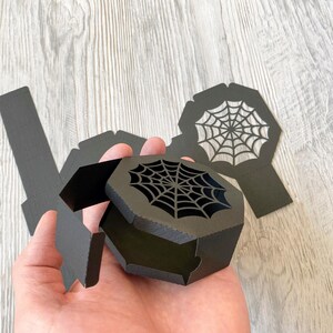 Spider Web Octagon Gift Box Template, Laser Cut SVG DXF (digital ...