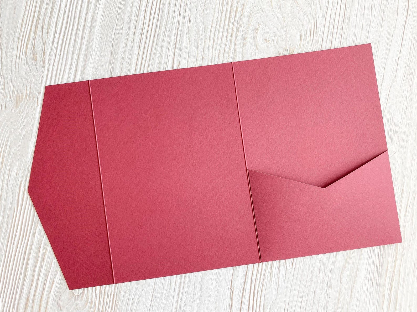 5x7 Pocket Wedding Invitation Template, Tri-fold Papercut (SVG, PDF) - Etsy