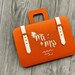 Suitcase Wedding Invitation SVG Template, Travel Adventure (digital ...