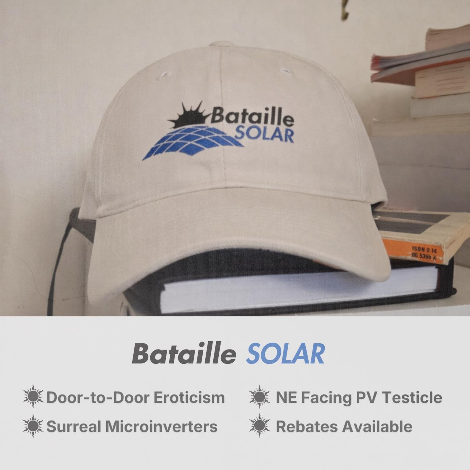 Bataille Solar Embroidered Hat | Acéphale Inc. - Etsy