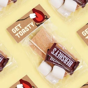 Camp-themed S'mores Kit | Party Favors | S'mores Label | Camp Party ...