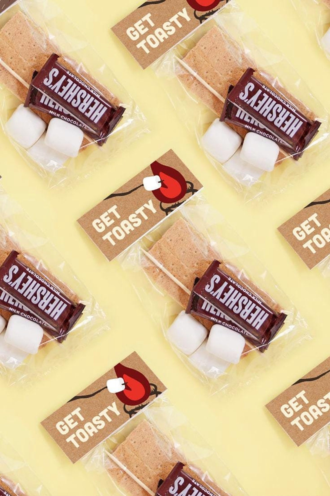 Camp-themed S'mores Kit | Party Favors | S'mores Label | Camp Party ...